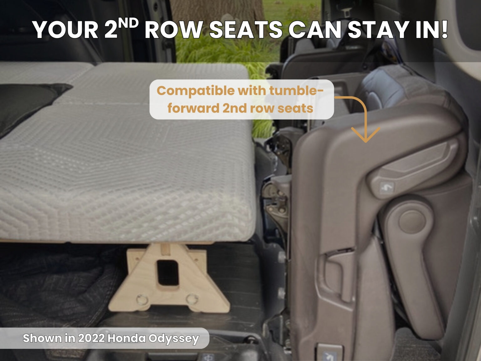 The BlitzBed Sleeping Platform for Minivans - Single/0-Drawer/Armor ...