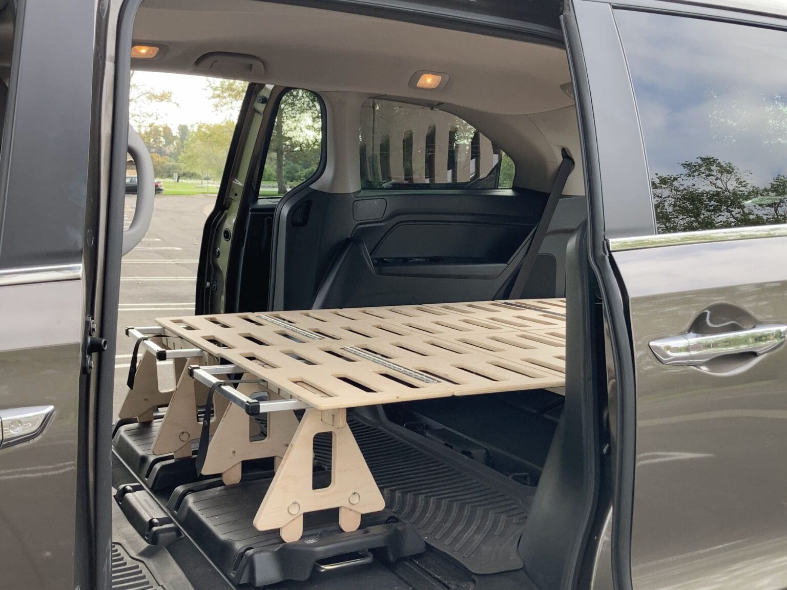 The BlitzBed Sleeping Platform for Minivans - Double 50-50/1-Drawer ...